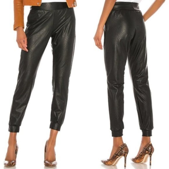Commando | Pants & Jumpsuits | Commando Black Faux Leather Jogger Pants ...